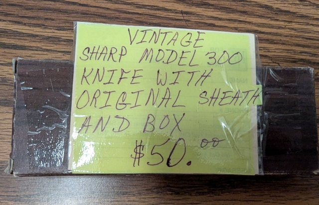 Vintage Sharp model 300 knife - Nex-Tech Classifieds