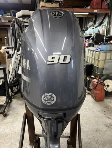 2021 Used Yamaha 90 HP 4-Stroke Outboard Motor Engine - Nex-Tech ...