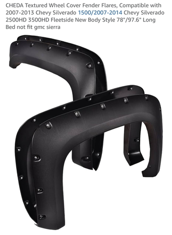 Textured Wheel cover Fender Flares - Nex-Tech Classifieds