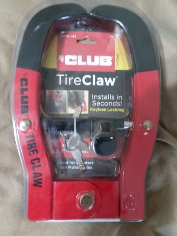 Motorcycle Scooter Lock The Club Tire Claw - Nex-Tech Classifieds