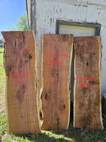 Cedar rough cut slabs around 27"×6' - Nex-Tech Classifieds