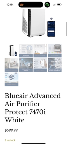 Blueair HealthProtect 7470i Smart Air Purifier - Nex-Tech Classifieds