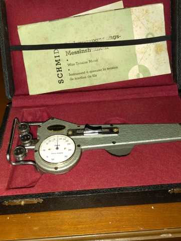 Vintage Schmidt tention meter - Nex-Tech Classifieds