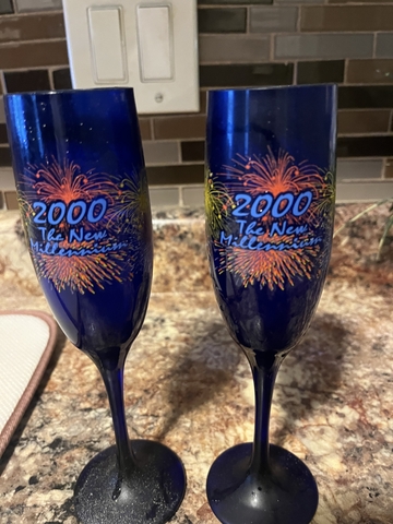 Two 2000 millennium glasses - Nex-Tech Classifieds