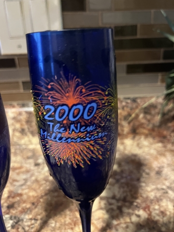 Two 2000 millennium glasses - Nex-Tech Classifieds