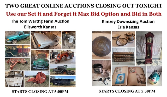 (2) Two Great Online Timed Auctions CLOSE OUT Tonight - Nex-Tech ...