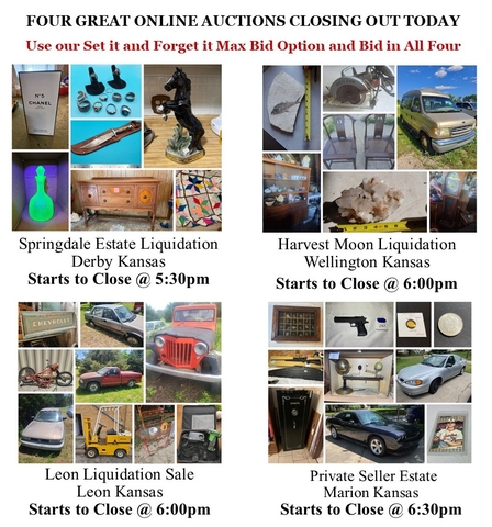 (4) Four Online Auctions CLOSING OUT Tonight - Nex-Tech Classifieds