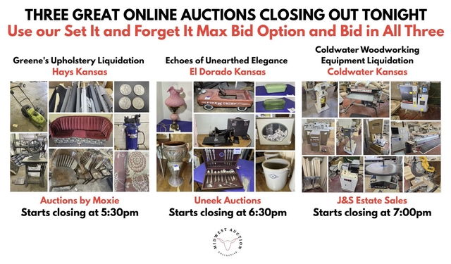 (3) Three Online Auctions Closing Out Tonight on Platform - Nex-Tech ...