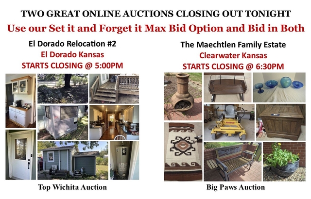 (2) Two Online Timed Auctions CLOSING OUT Today on Platform - Nex-Tech ...