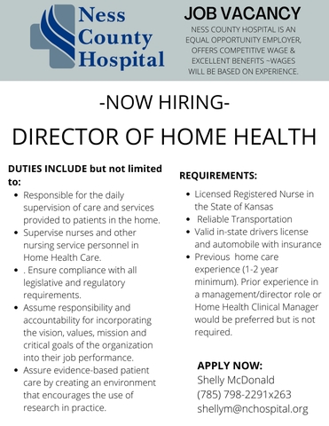 Director of Home Health - Nex-Tech Classifieds