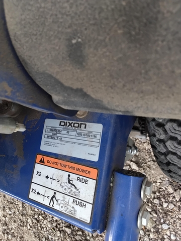 For Sale a Dixon 42" deck zero turn (Reduced) - Nex-Tech Classifieds