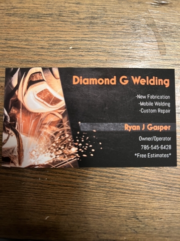 Diamond G Welding - Nex-Tech Classifieds