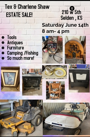 Tex & Charlene Shaw Estate Sale Selden KS - Nex-Tech Classifieds