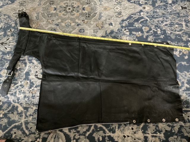 Genuine Leather motorcycle chaps Sz M - Nex-Tech Classifieds