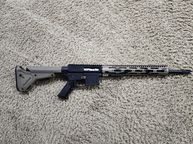 Side charging AR 15 w/ 16" Barrel and UBR Stock - Nex-Tech Classifieds