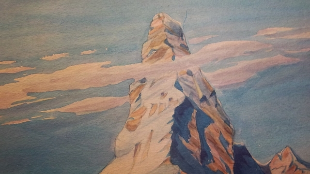Matterhorn, Watercolor by Bauer - Nex-Tech Classifieds