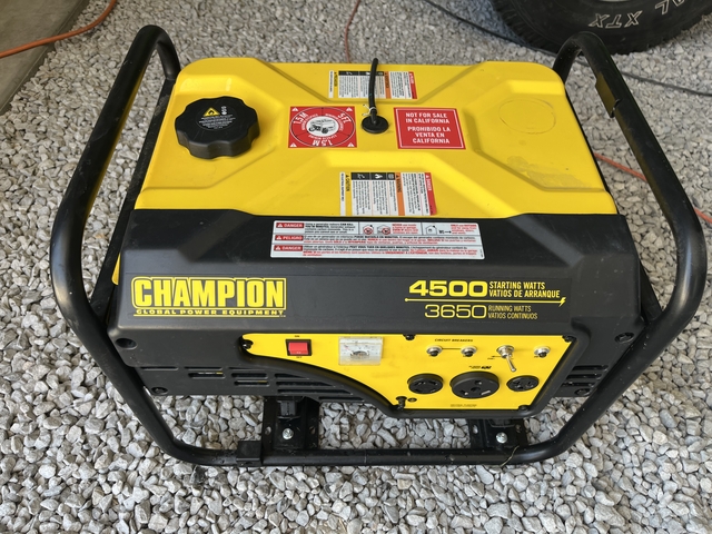Champion 4500 watt generator RV plug - Nex-Tech Classifieds
