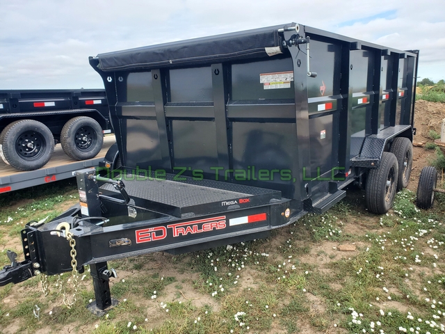 7x14 dump trailer black w/4' sides bumper pull dodge city - Nex-Tech ...